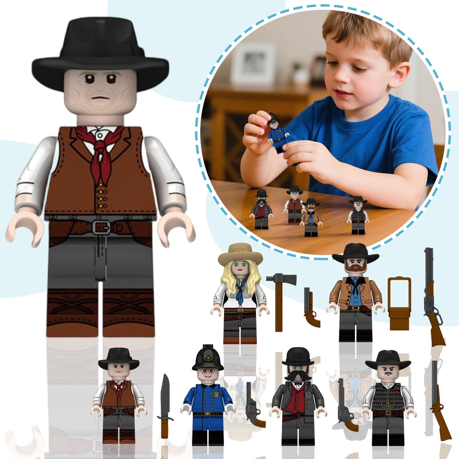 Red-Dead-Redemption Minifigure Building Blocks - Red Dead Redemption ...