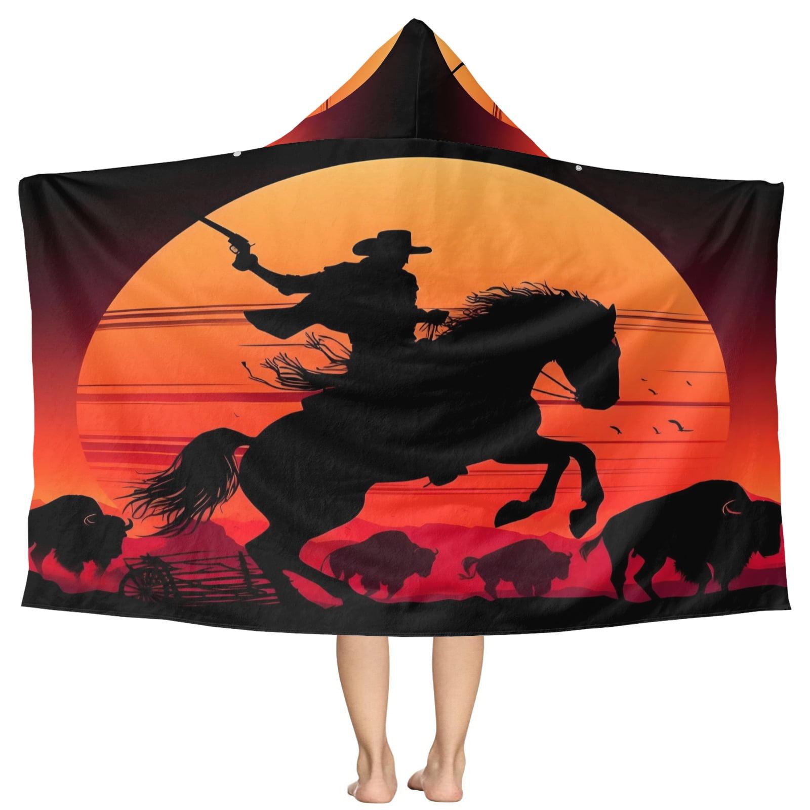 Red Dead Redemption Pattern Beach Poncho - Microfiber - Towel - Kids ...