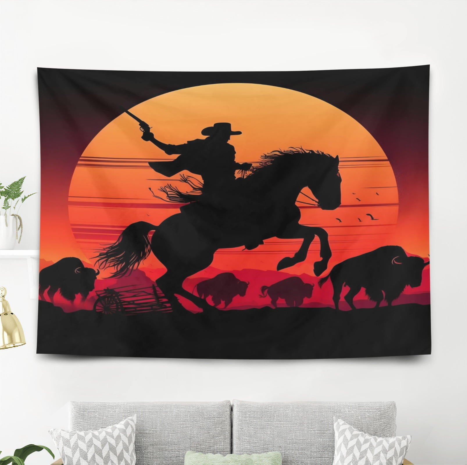 Red Dead Redemption Pattern Wall Hanging 50*60 Inches High-Quality ...