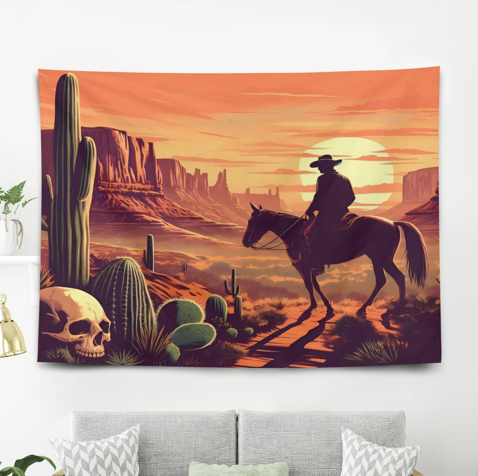Red Dead Redemption Pattern Wall Hanging 50*60 Inches High-Quality ...