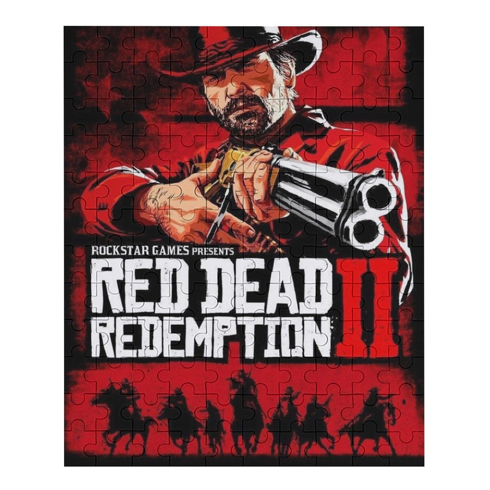 Red Dead Redemption Picture Puzzle 120 PCS Wooden Puzzle Artwork Jigsaw ...