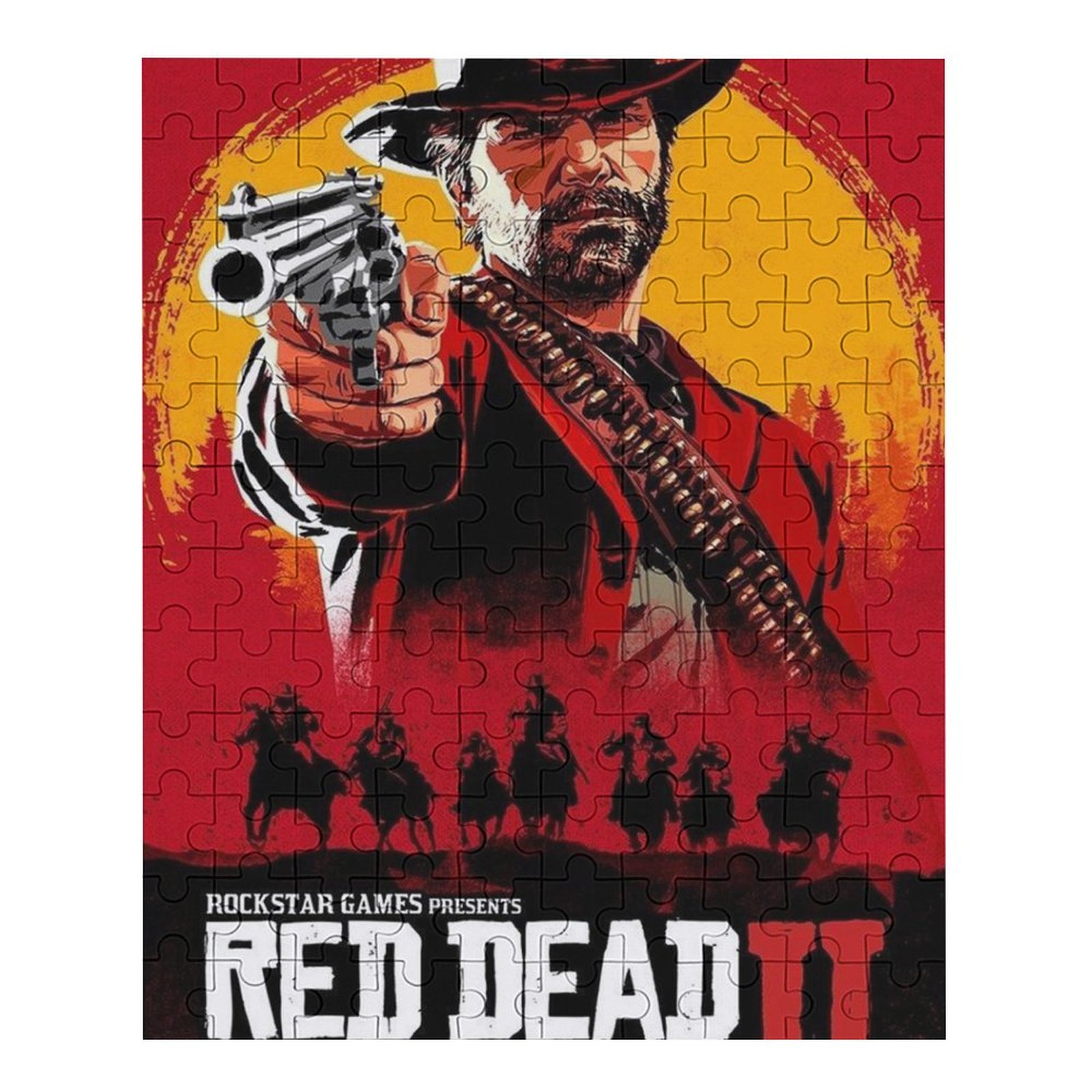 Red Dead Redemption Picture Puzzle 120 PCS Wooden Puzzle Artwork Jigsaw ...