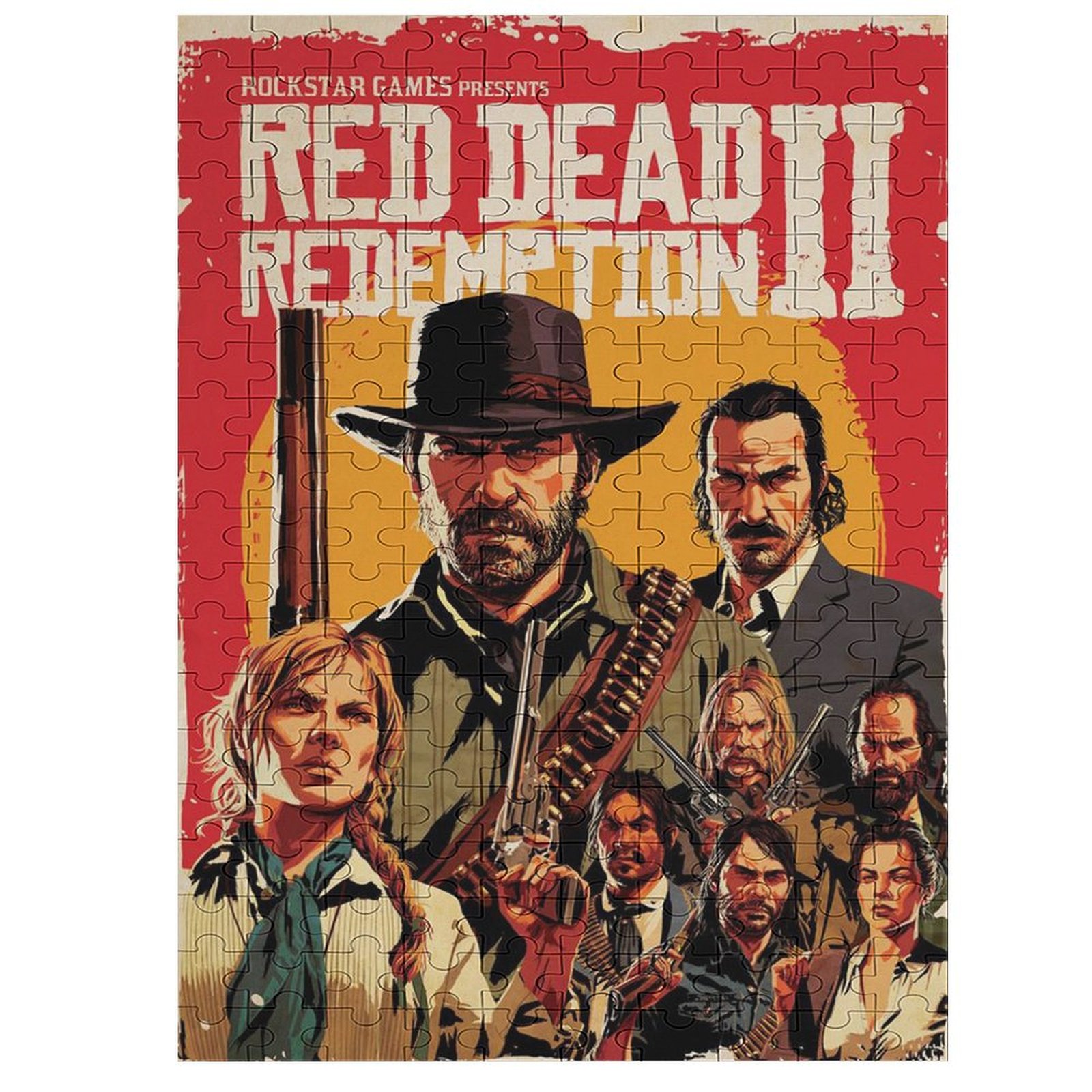 Red Dead Redemption Picture Puzzle 200 PCS Wooden Puzzle Artwork Jigsaw ...