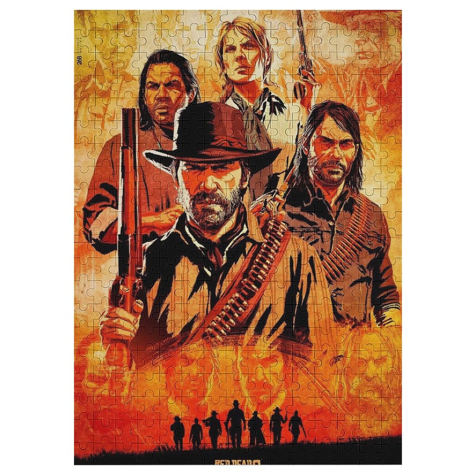 Red Dead Redemption Picture Puzzle 300 PCS Wooden Puzzle Artwork Jigsaw ...