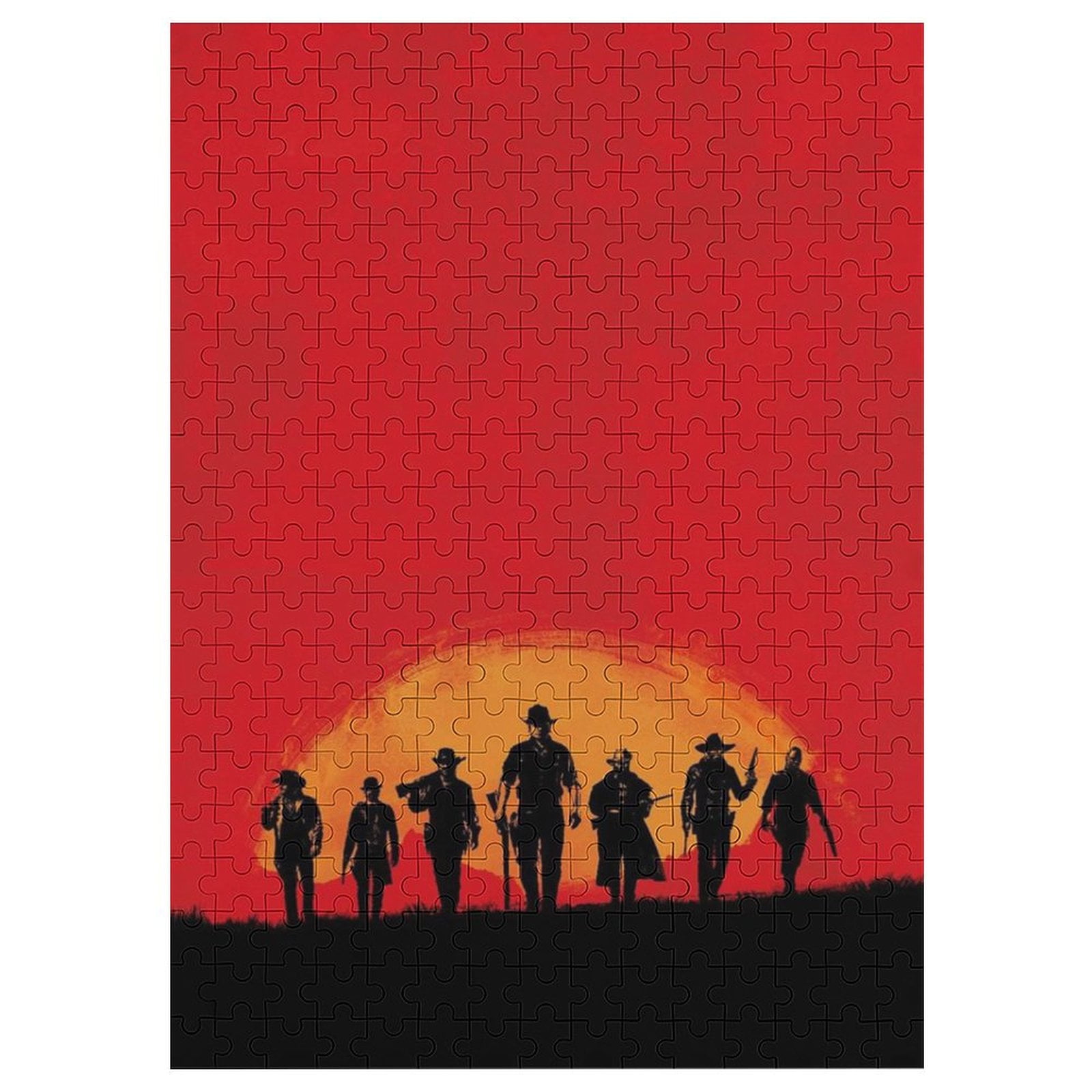Red Dead Redemption Picture Puzzle 300 PCS Wooden Puzzle Artwork Jigsaw ...