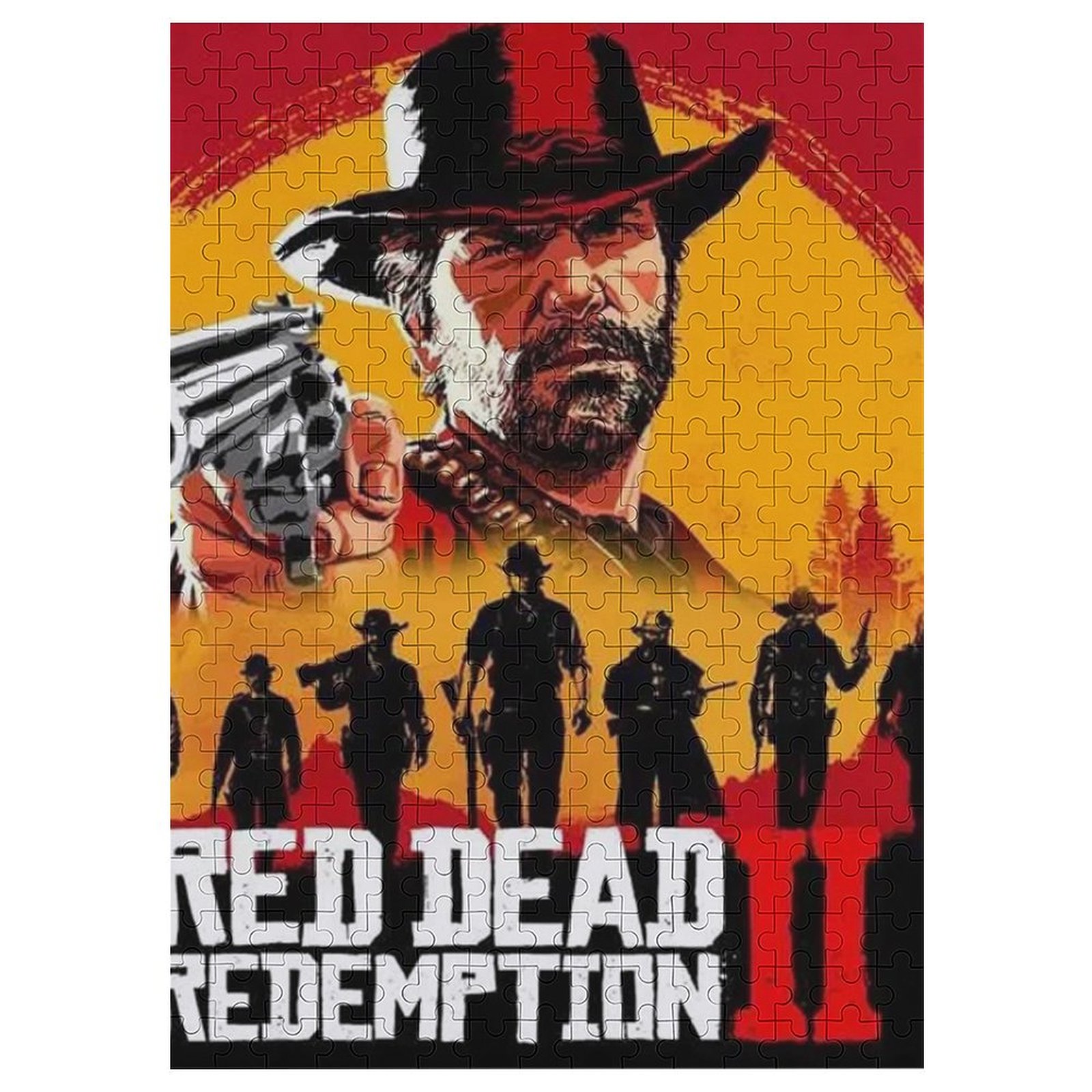 Red Dead Redemption Picture Puzzle 300 PCS Wooden Puzzle Artwork Jigsaw ...
