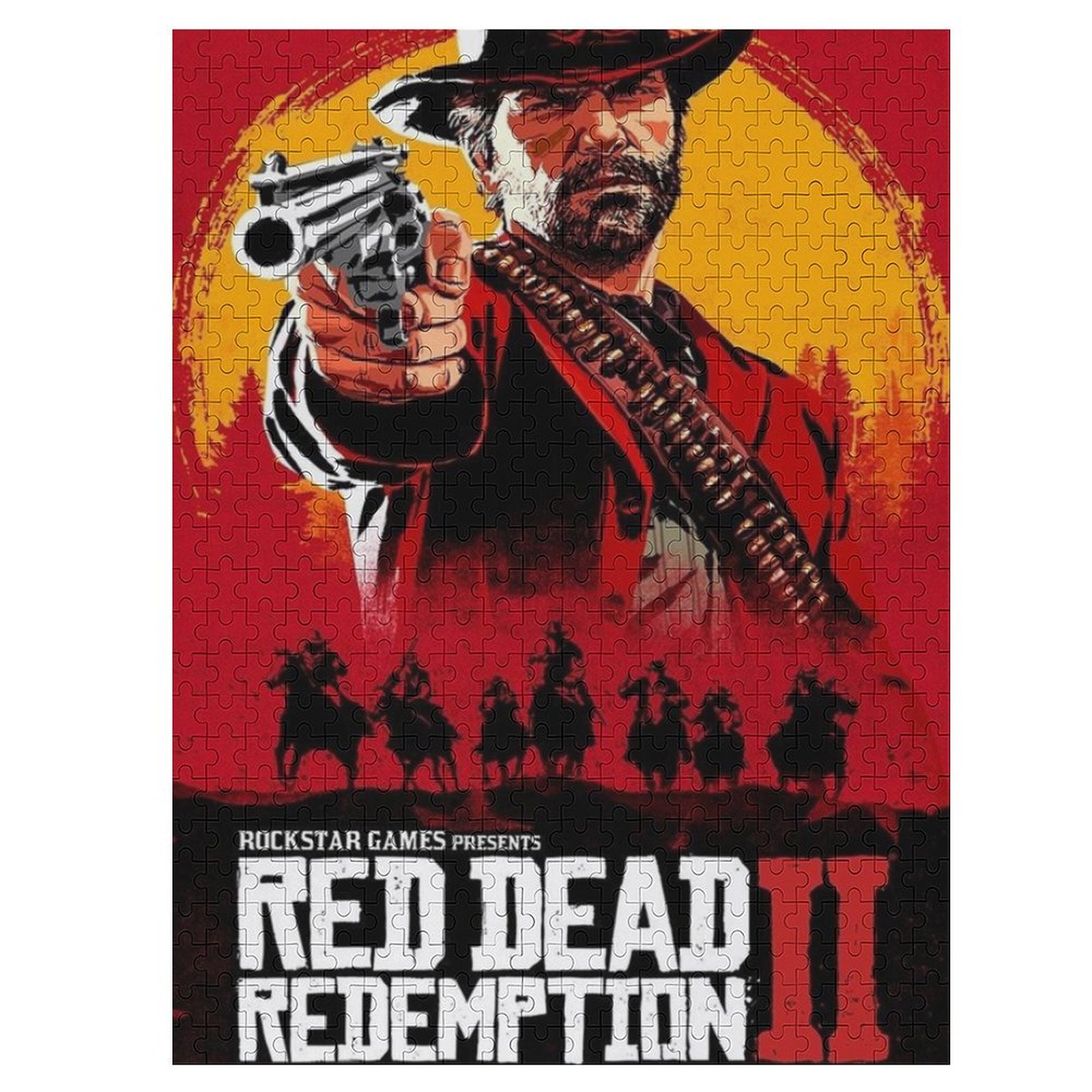 Red Dead Redemption Picture Puzzle 500 PCS Wooden Puzzle Artwork Jigsaw ...