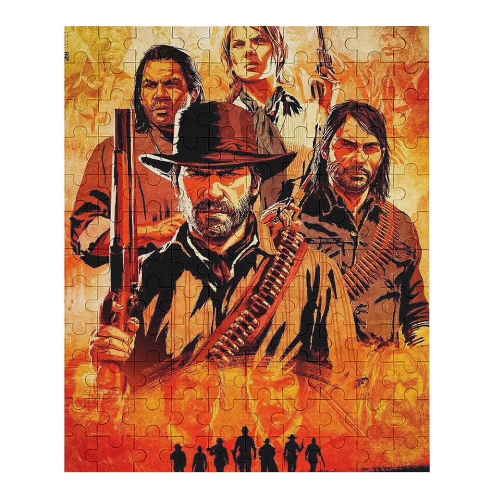 Red Dead Redemption Picture Puzzle 70 PCS Wooden Puzzle Artwork Jigsaw ...