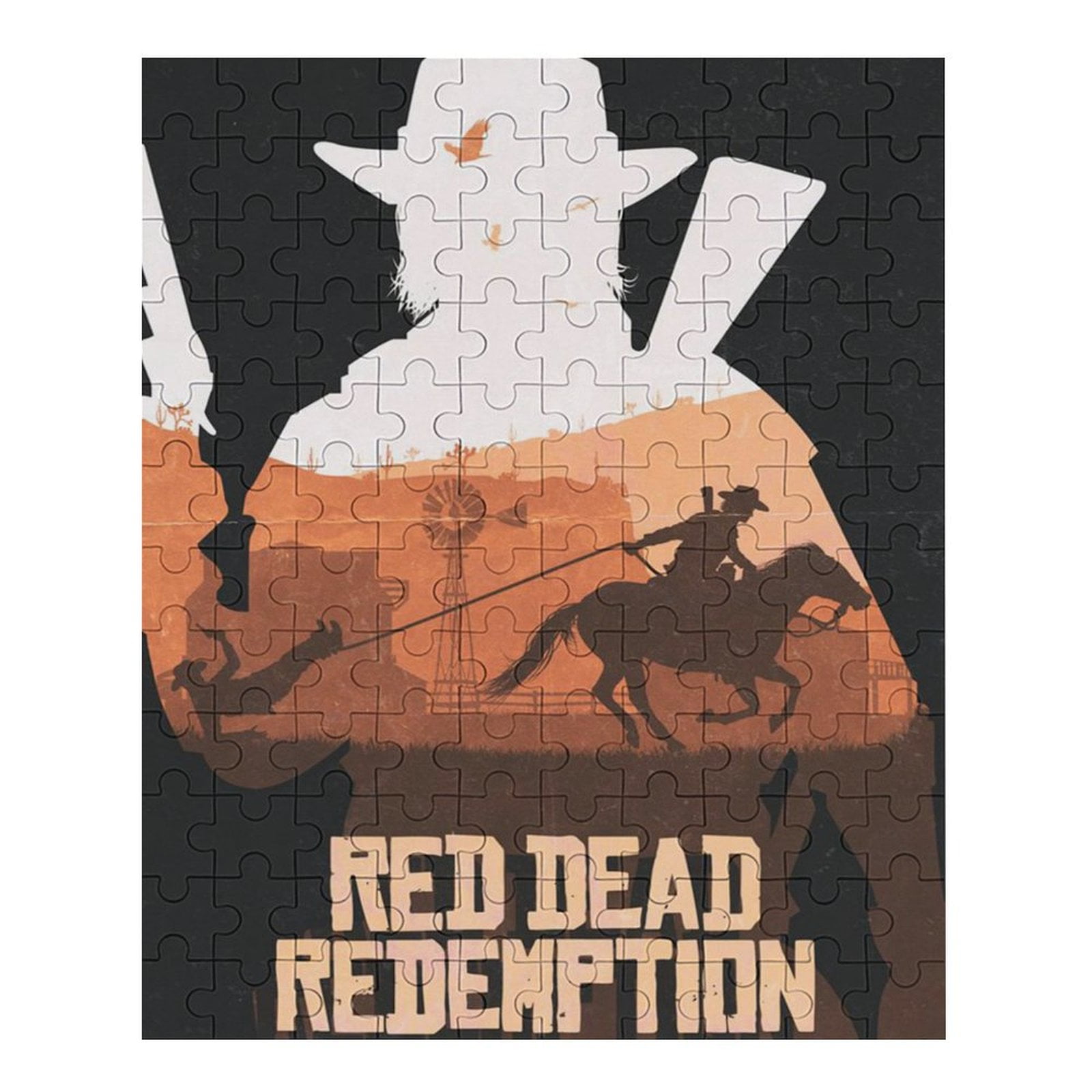 Red Dead Redemption Picture Puzzle 70 PCS Wooden Puzzle Artwork Jigsaw ...