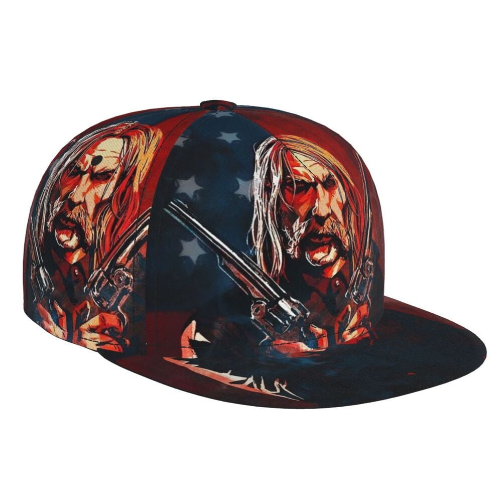Red Dead Redemption Rdr Unisex Flat Brim Cap Fashion Adjustable Fitted ...