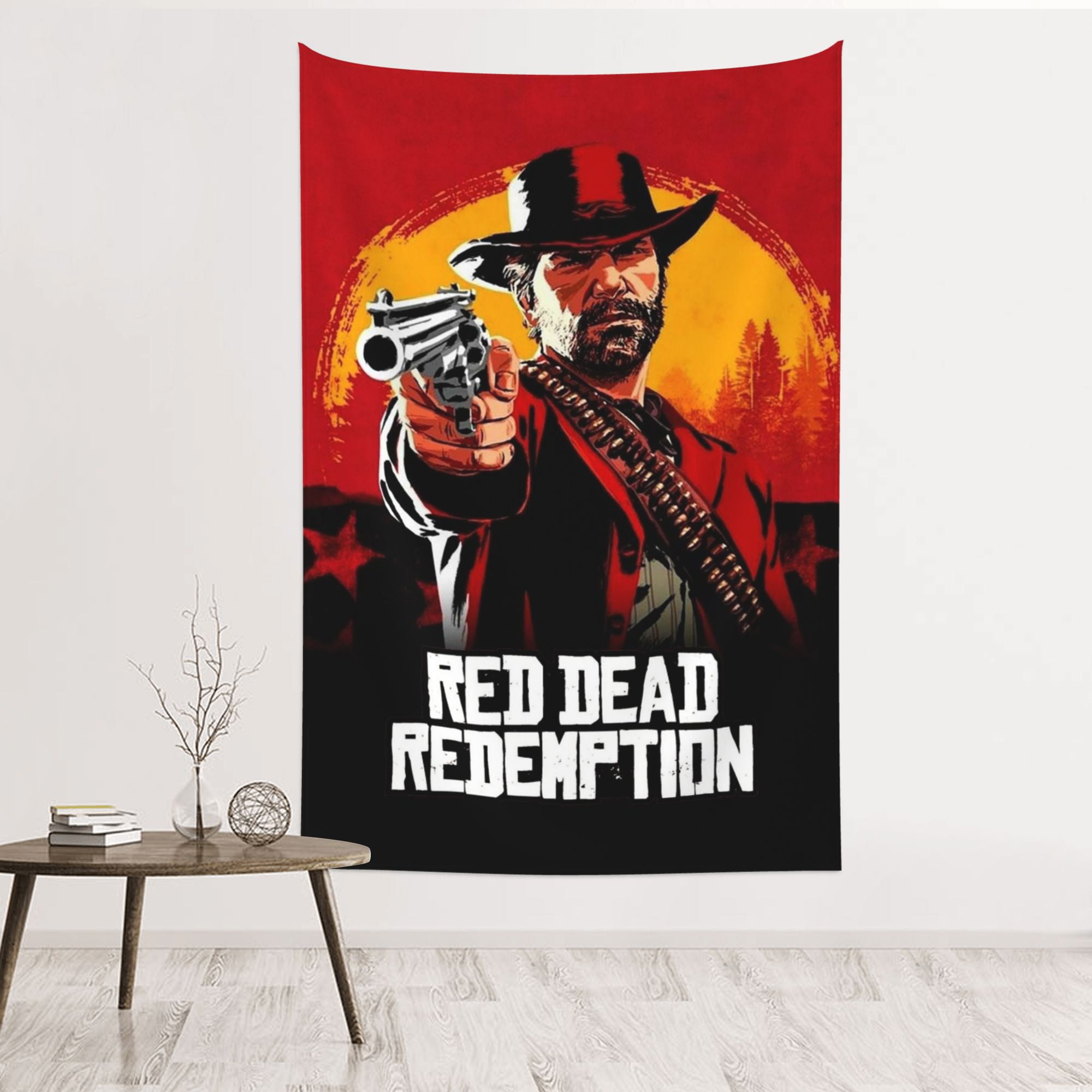 Red Dead Redemption Rdr Wall Tapestry Poster for Bedroom Aesthetics ...