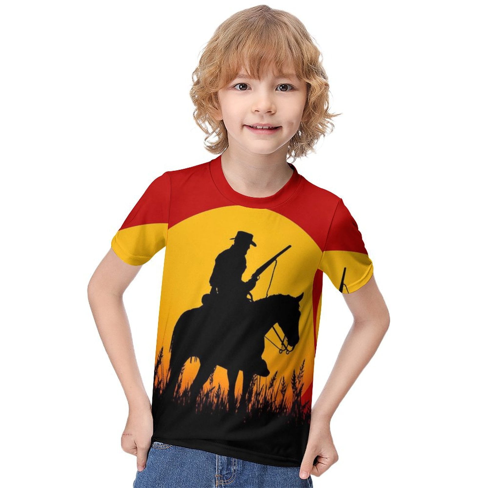 Red Dead Redemption T-shirts for Teen Boys Girls Tee Shirts Soft Summer ...