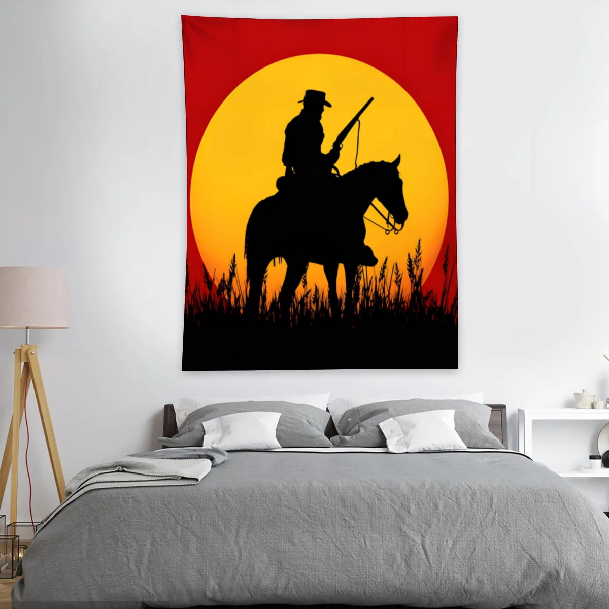 Red Dead Redemption Tapestry Gift Wall Hanging Backdrop for Room ...