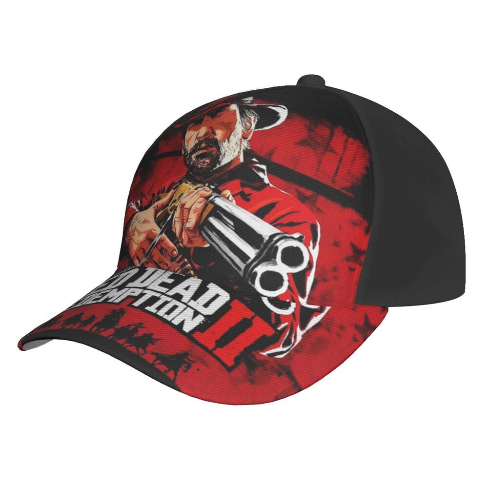 Red Dead Redemption Unisex Flat Brim Cap Fashion Adjustable Fitted Hat ...