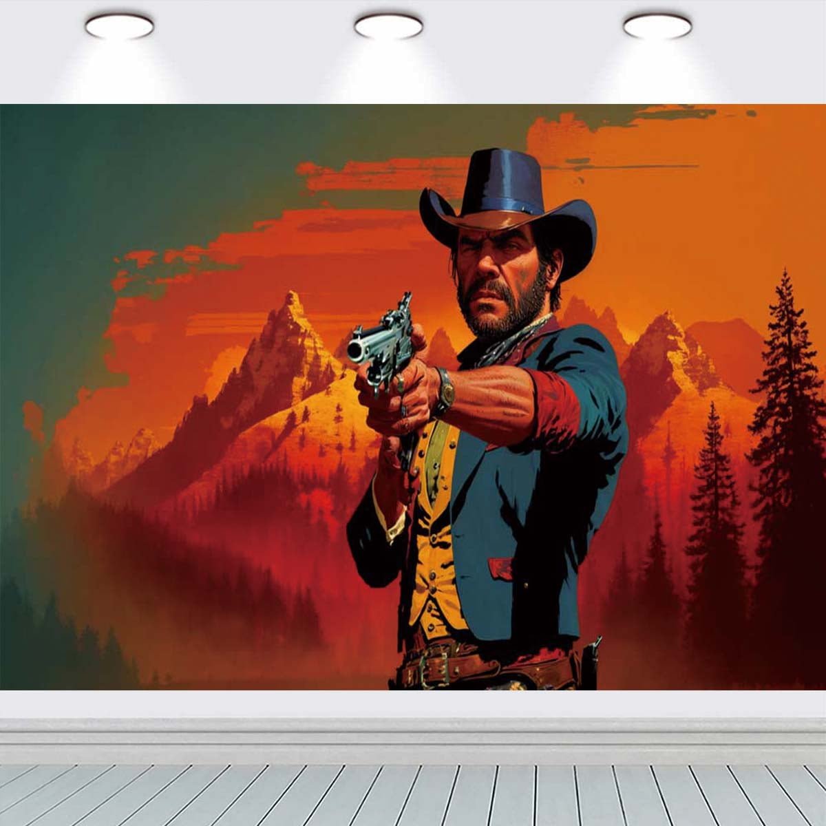 Red Dead Redemption school Backdrop Background Banner Taspestry Wall ...