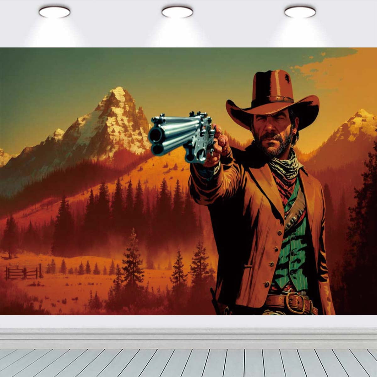 Red Dead Redemption school Banner Backdrop Background Taspestry Wall ...
