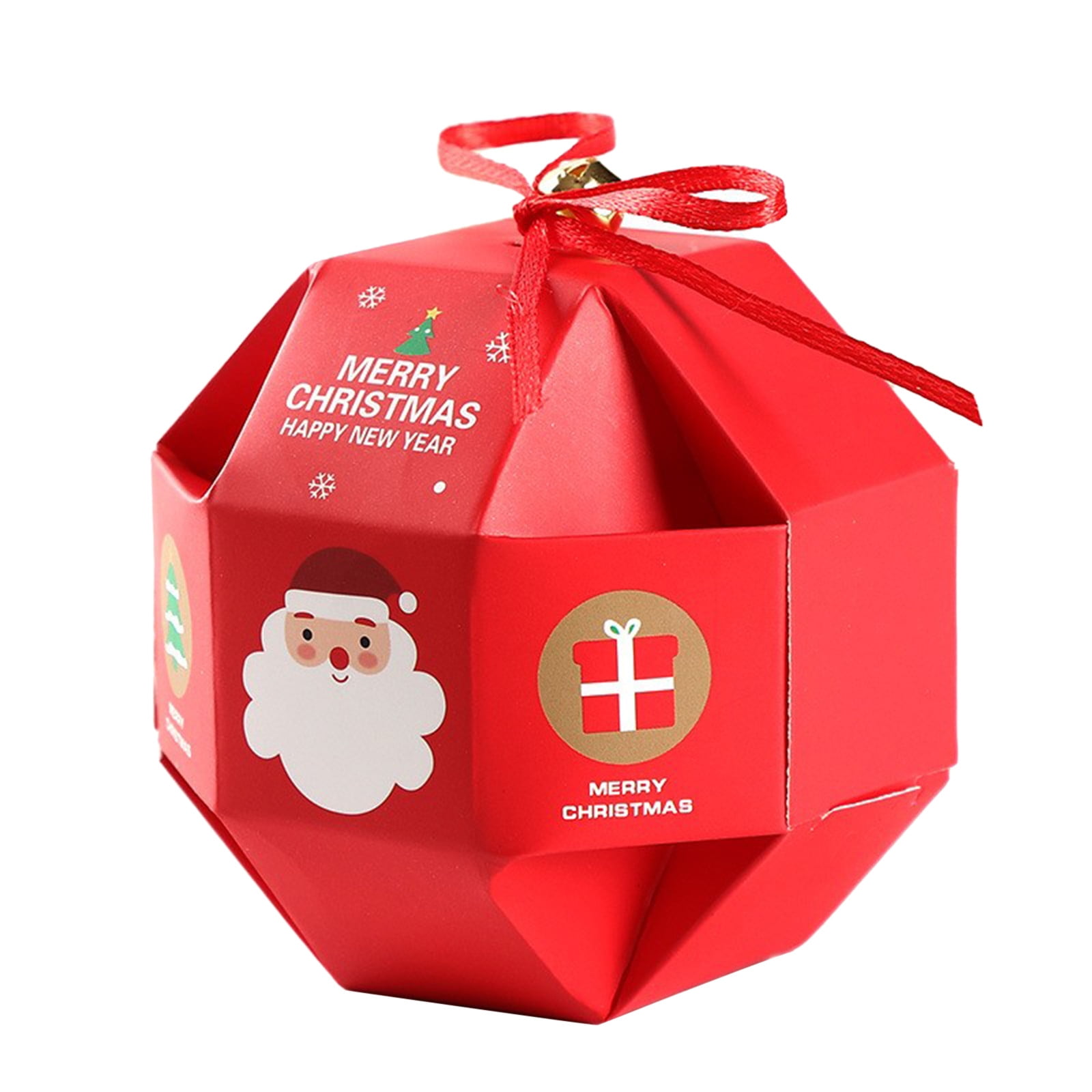 Red Decorative Christmas Candy Boxes Gift Packaging Holiday Favor With ...