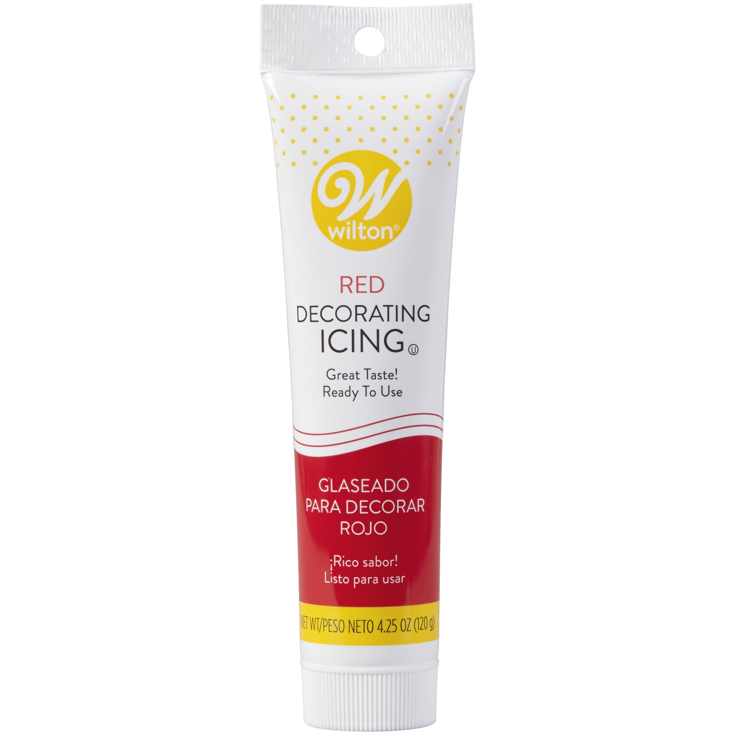 Wilton Red Decorator Icing Tube, 4.25 Ounce, Ready-To-Use - Walmart.com