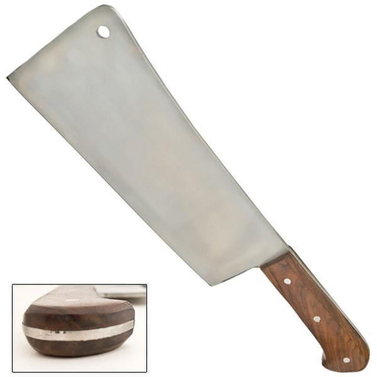 Red Deer Meat Cleaver Wooden Handle with 8 inch with Full Tang Blade ...