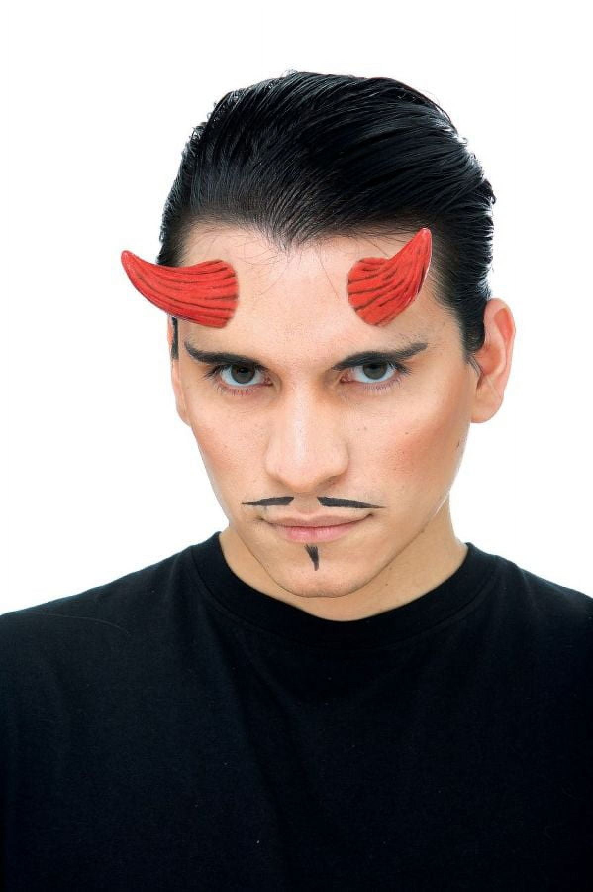 Red Demon Horns Prosthetic Adult Halloween Accessory - Walmart.com