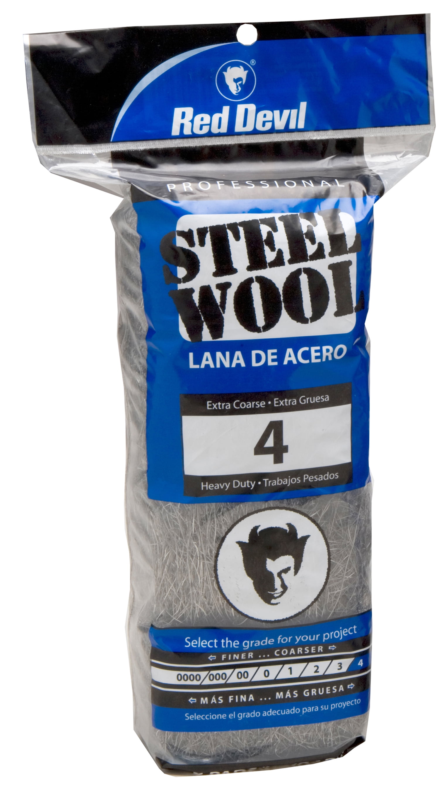 Red Devil 0317 Steel Wool #4 Extra Coarse, 16 Pack - Walmart.com