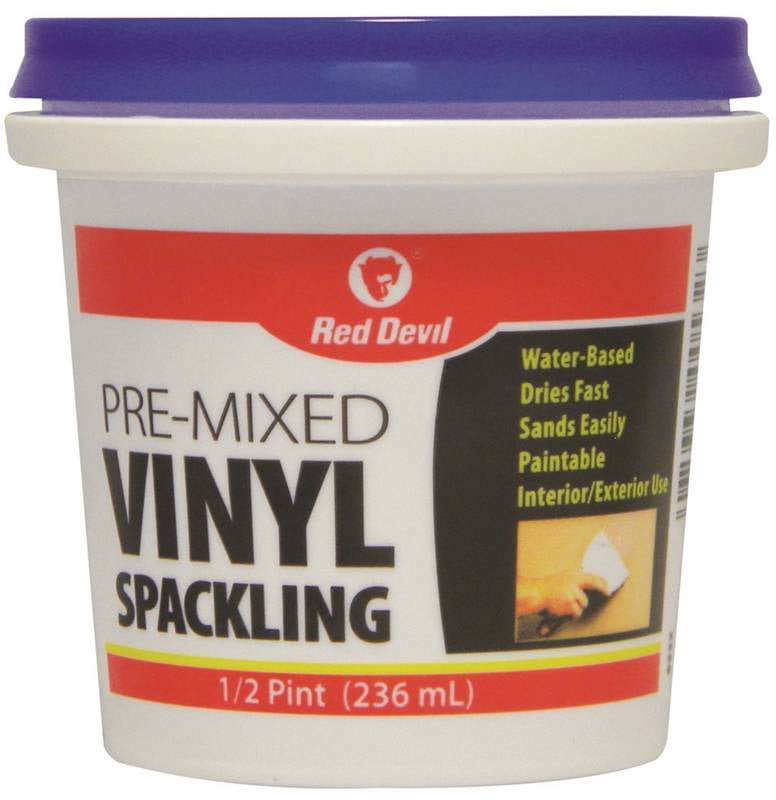 Red Devil 0532 Spackling Compound Tub, 1/2 Pint - Walmart.com