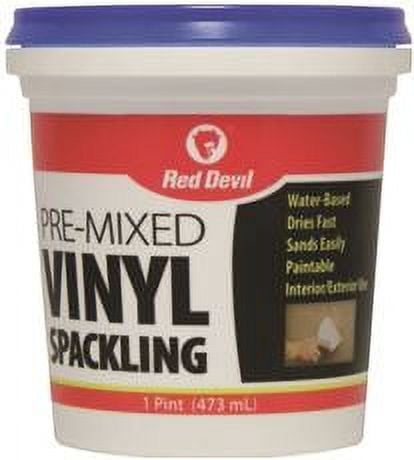 Red Devil 0538 Vinyl Spackling Compound Pint - Walmart.com