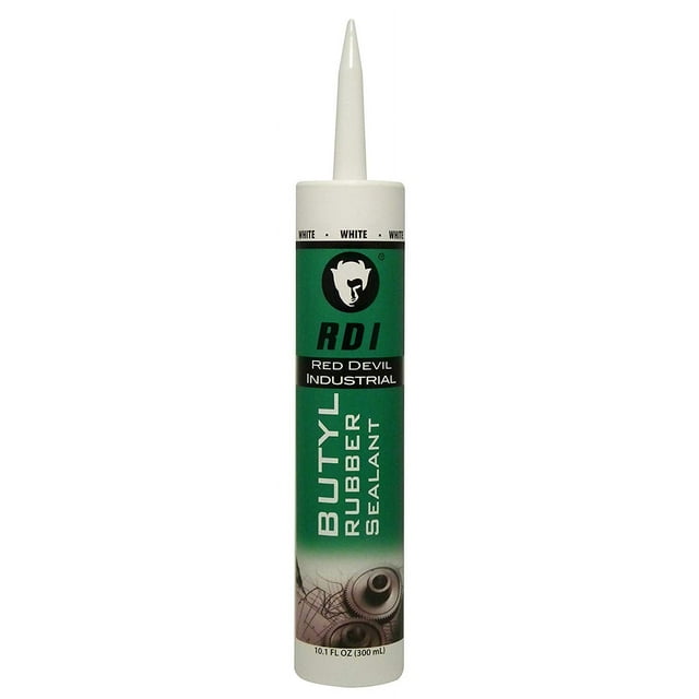 Red Devil 06970I12 RD Pro Butyl Rubber Sealant, White, 10.1 oz., 12 ...
