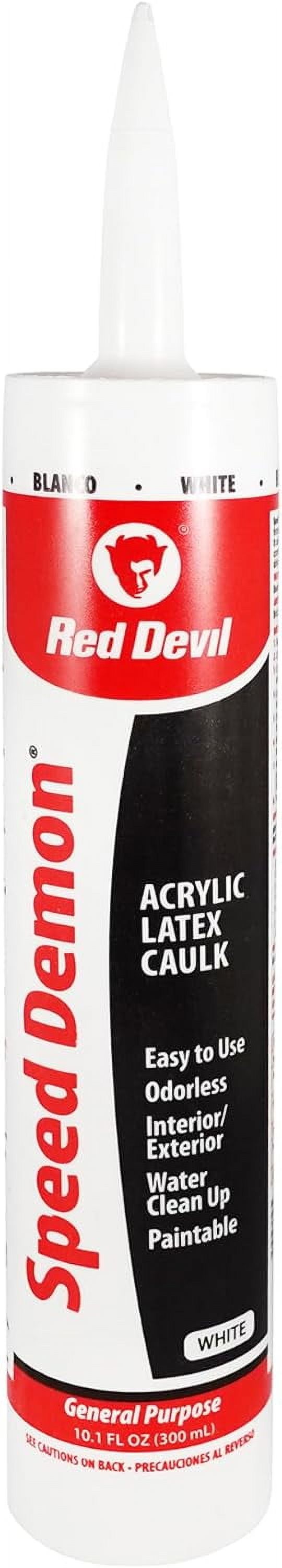 Red Devil 0736 Speed Demon Acrylic Caulk, 10.1 oz, White - Walmart.com