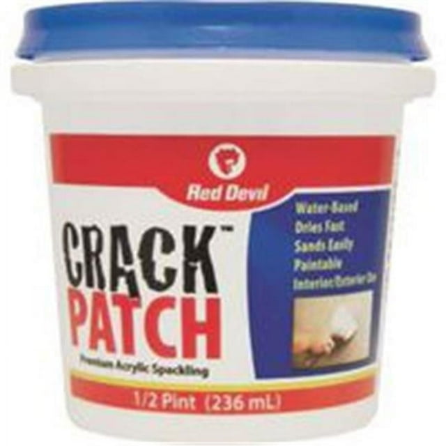 Red Devil 0802 Crack Patch Premium Acrylic Spackling, 1/2 Pint, Pack of ...