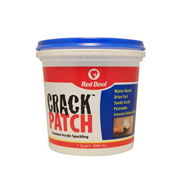 Red Devil 0804 Crack Patch Premium Acrylic Spackling, 1 Quart, Pack of ...