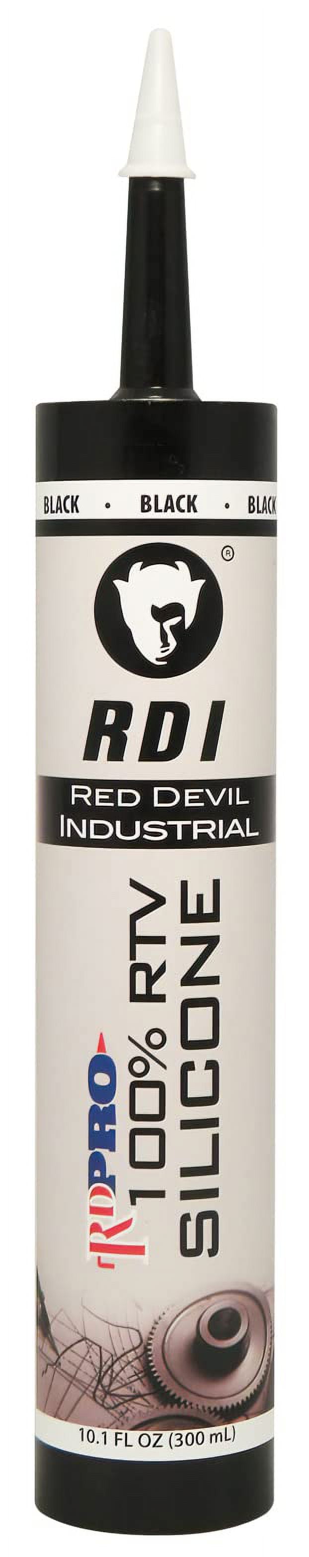 Red Devil 08166I RD PRO Industrial Grade RTV 100% Silicone Weather-Resistant Sealant, 10.1 oz ...