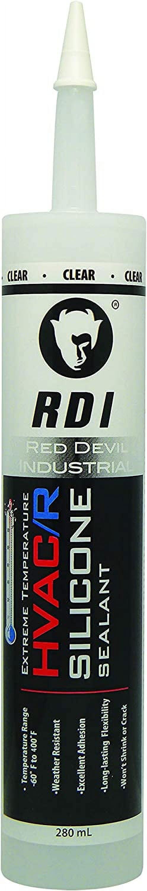 Red Devil 0897 Extreme Temperature HVAC/R Silicone Sealant, Long ...