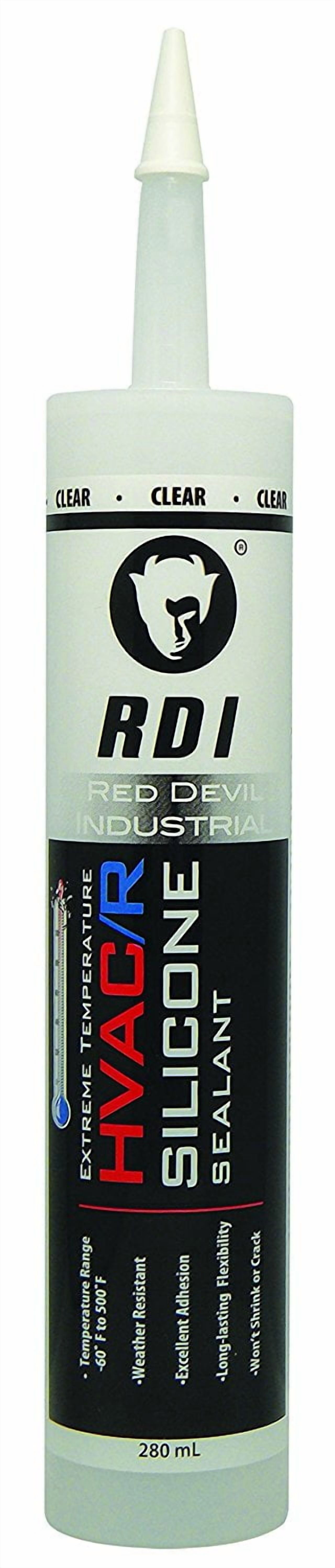 Red Devil 0897 Extreme Temperature HVAC/R Silicone Sealant, Clear, 280 ml - Walmart.com