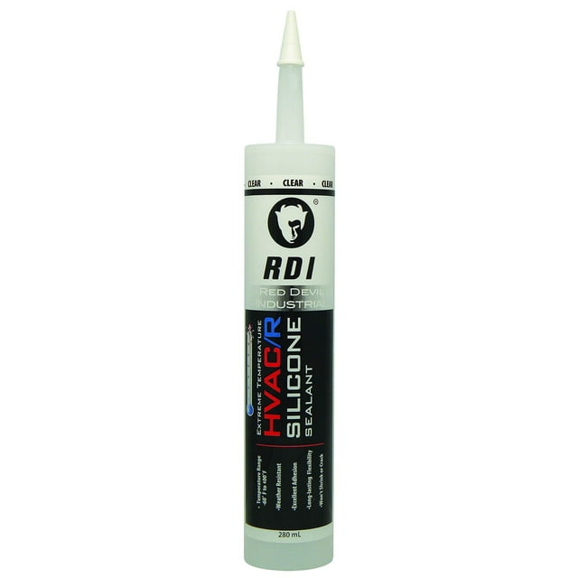 Red Devil 0897 Extreme Temperature HVAC/R Silicone Sealant, Long ...