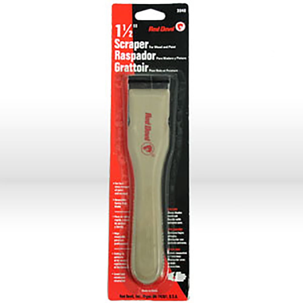 Red Devil 1-1/2 In. High Carbon Steel Double Edge Scraper 3040 ...