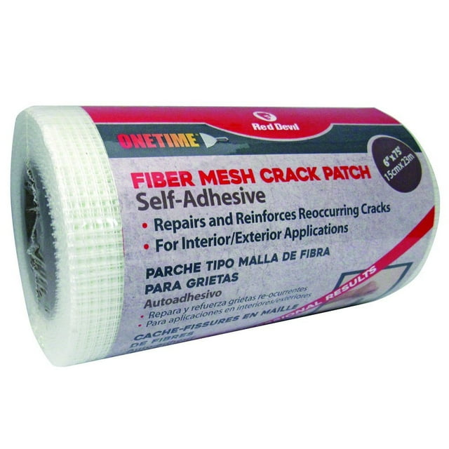 Red Devil Self Adhesive Onetime Fiber Mesh Crack Patch for Drywall & Plaster Wall Repair Fabric ...