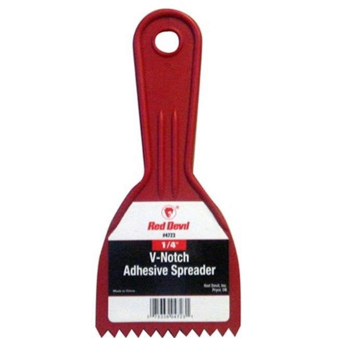 Red Devil 235288 0.25 in. V-Notch & 3 in. Plastic Adhesive Spreader ...