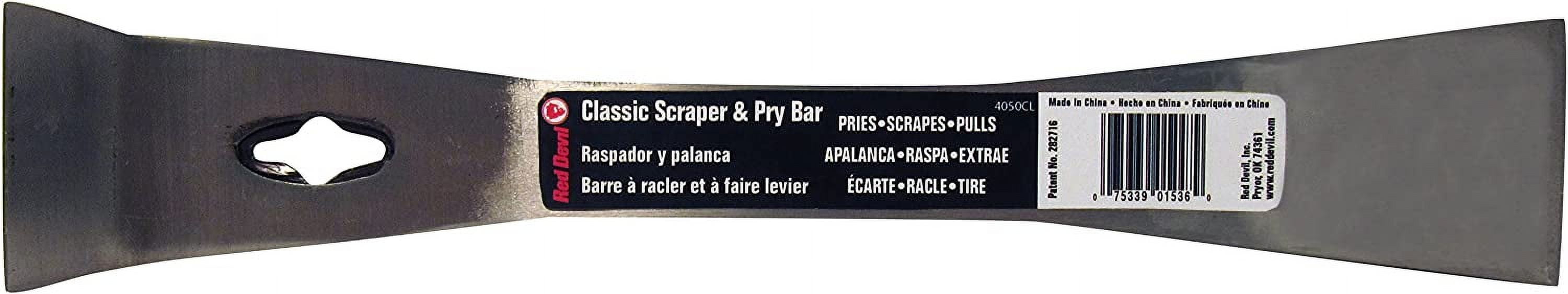 Red Devil 4050CL Classic Scrape & Pry bar Silver 1 Pack - Walmart.com