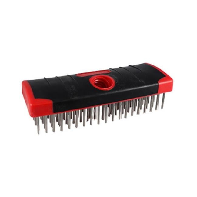 Red Devil 4166 7 in. Stainless Steel Wire Scrub Brush - Walmart.com