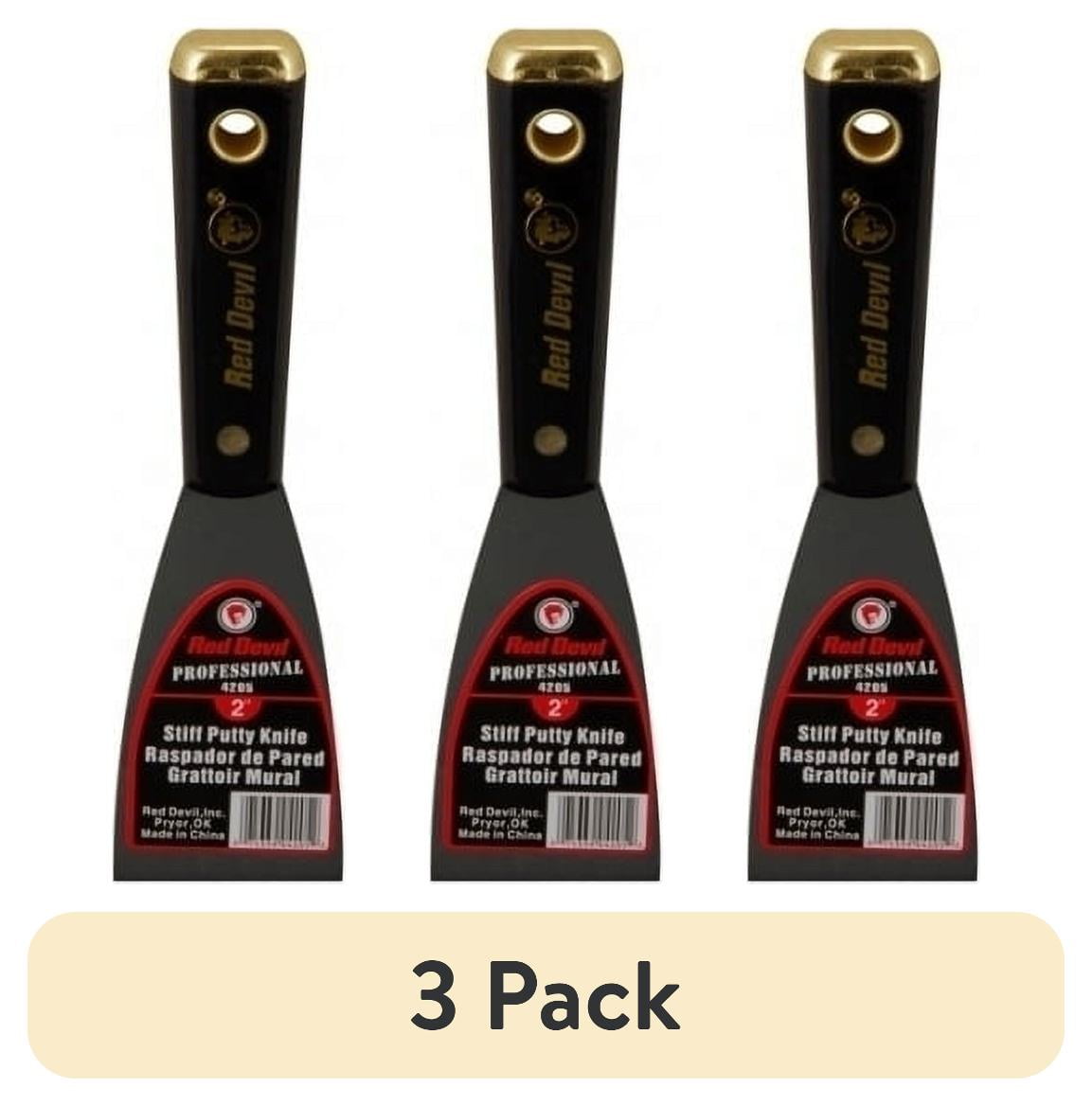 (3 pack) Red Devil 4205 2" Stiff Putty Knife - Walmart.com