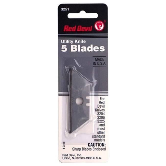 Utility Knife Razor Blade, 2-7/16 in L, Steel, 5 per card - Walmart.com