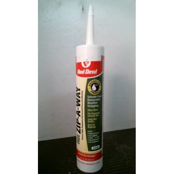 Red Devil 91202 Clear Solvent Free Removable Weather Stripping Caulk ...