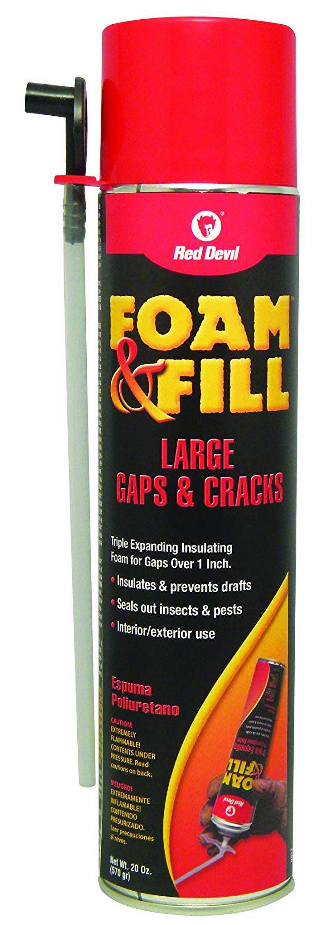 Red Devil 91212 Foam & Fill Large Gaps & Cracks Expanding Polyurethane ...