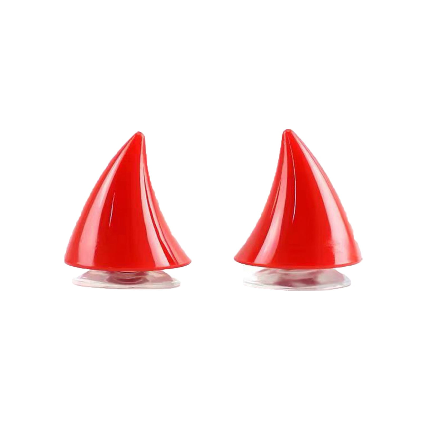 Red Devil Horns Car Decoration Universal Fit Suction Cup Design for ...