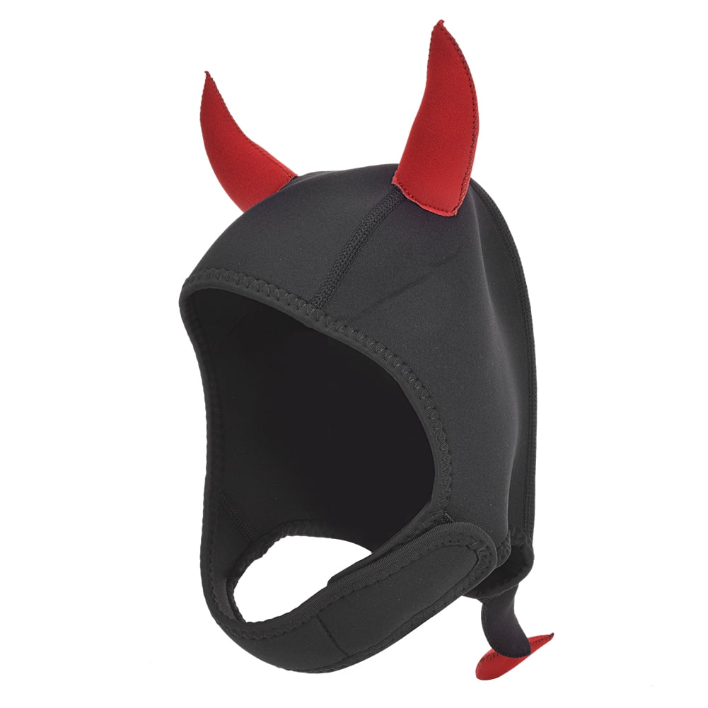 Red Devil Neoprene Scuba Diving Cartoon Hat Cap Helmet Hood - Free ...