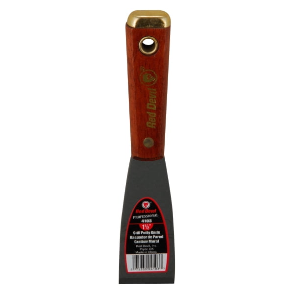 Red Devil Professional Series 4100 Stiff Putty Knife; 1-1/2" Blade 630 ...