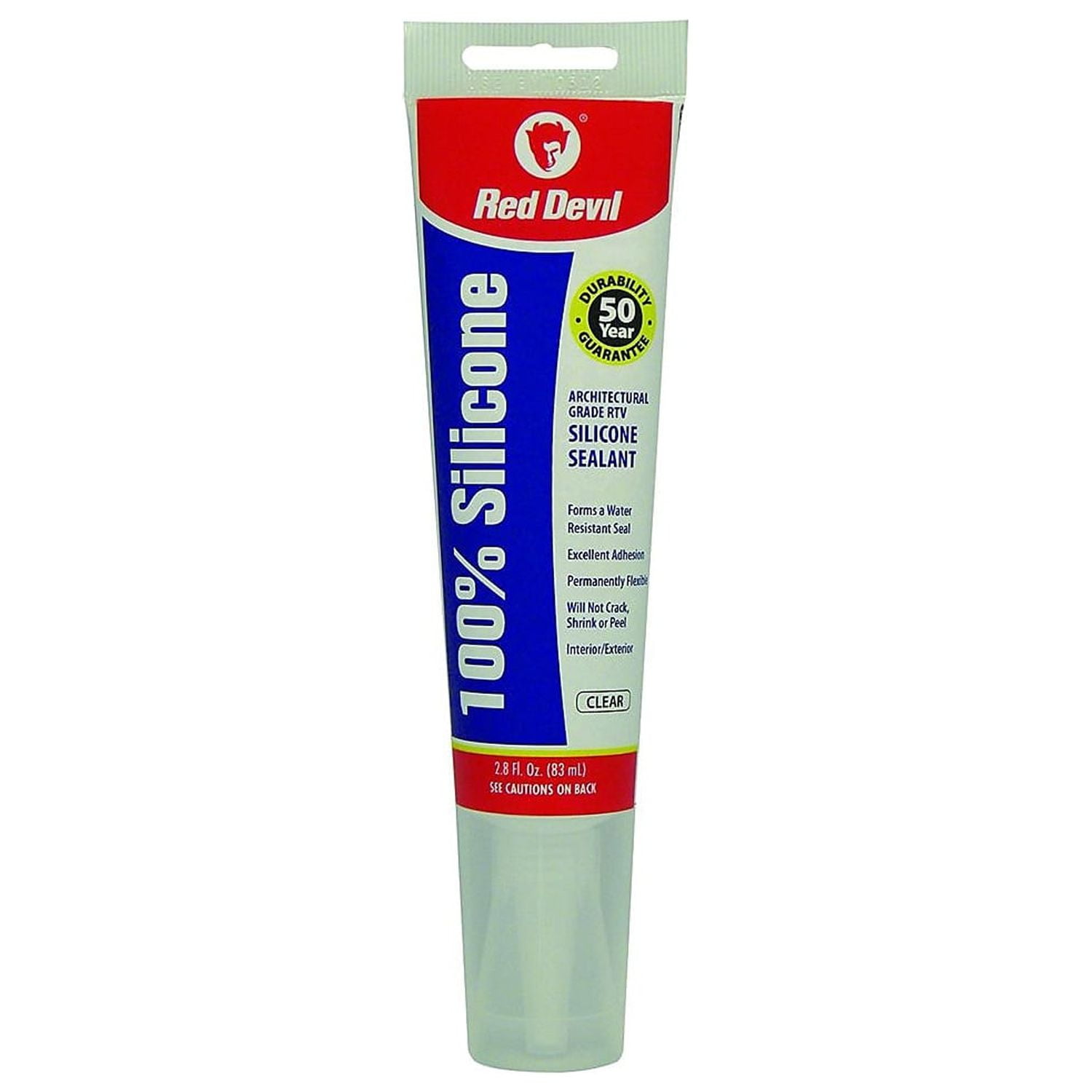 Red Devil RD PRO Industrial Grade RTV Sealant, 2.8-oz. Tube, Clear - 1 ...