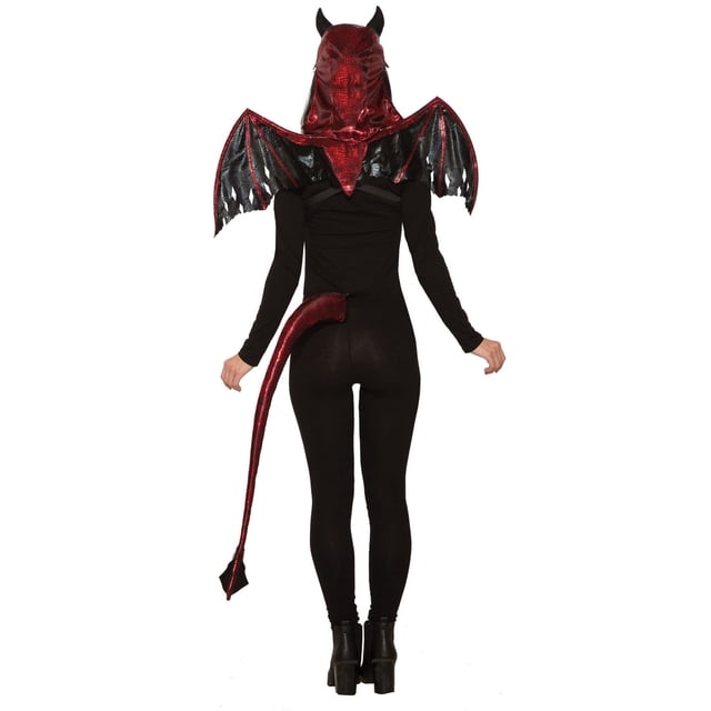Red Devil Unsex Adult Evil Demon Halloween Costume Accessory Wings ...