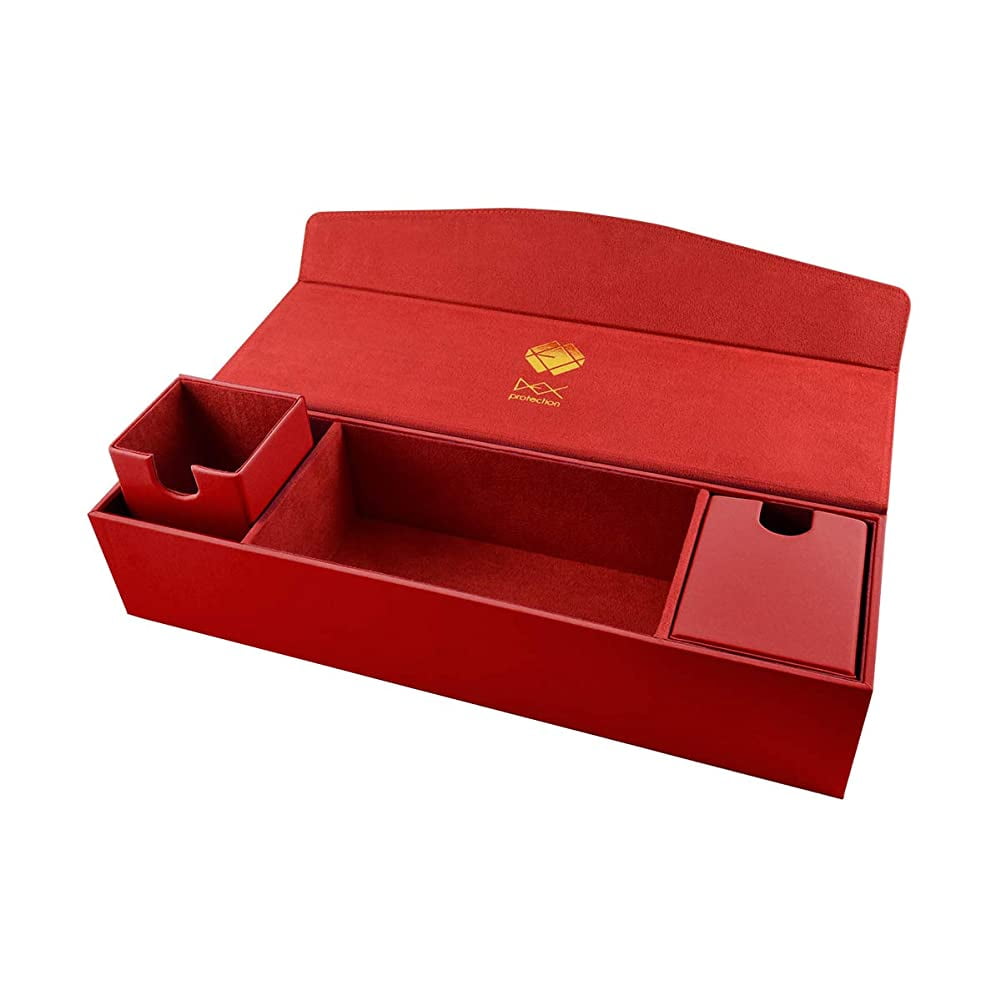 Red Dex Protection Game Chest Card Deck Storage Box - Walmart.com